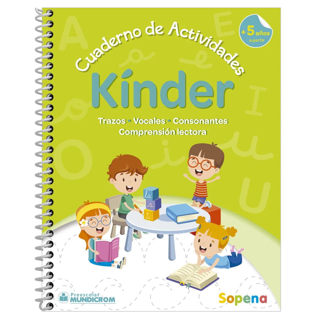 Cuaderno de actividades - Kínder - Sopena – Libry.cl